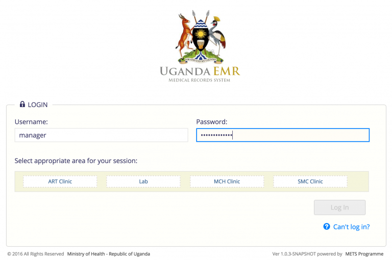 Demo | UgandaEMR+ Portal